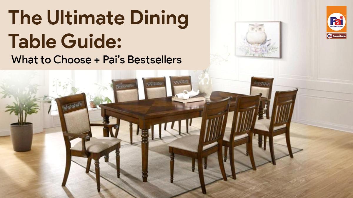 Top 3 Dining Table Sets for Every Indian Home | 4-Seater & 6-Seater ...