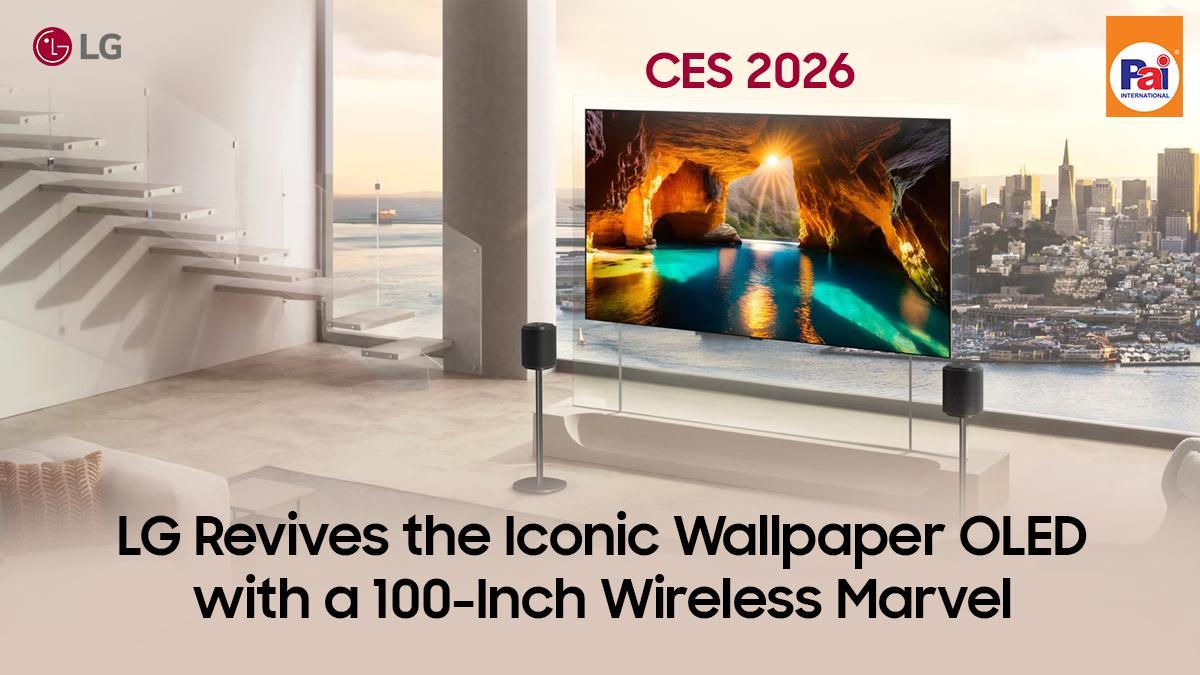 LG CES 2026: 100-Inch Wireless Wallpaper OLED & 9mm Thin Body